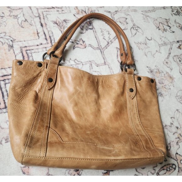 Frye | Bags | Frye Melissa Tan Leather Shoulder Tote Bag In Cognac ...